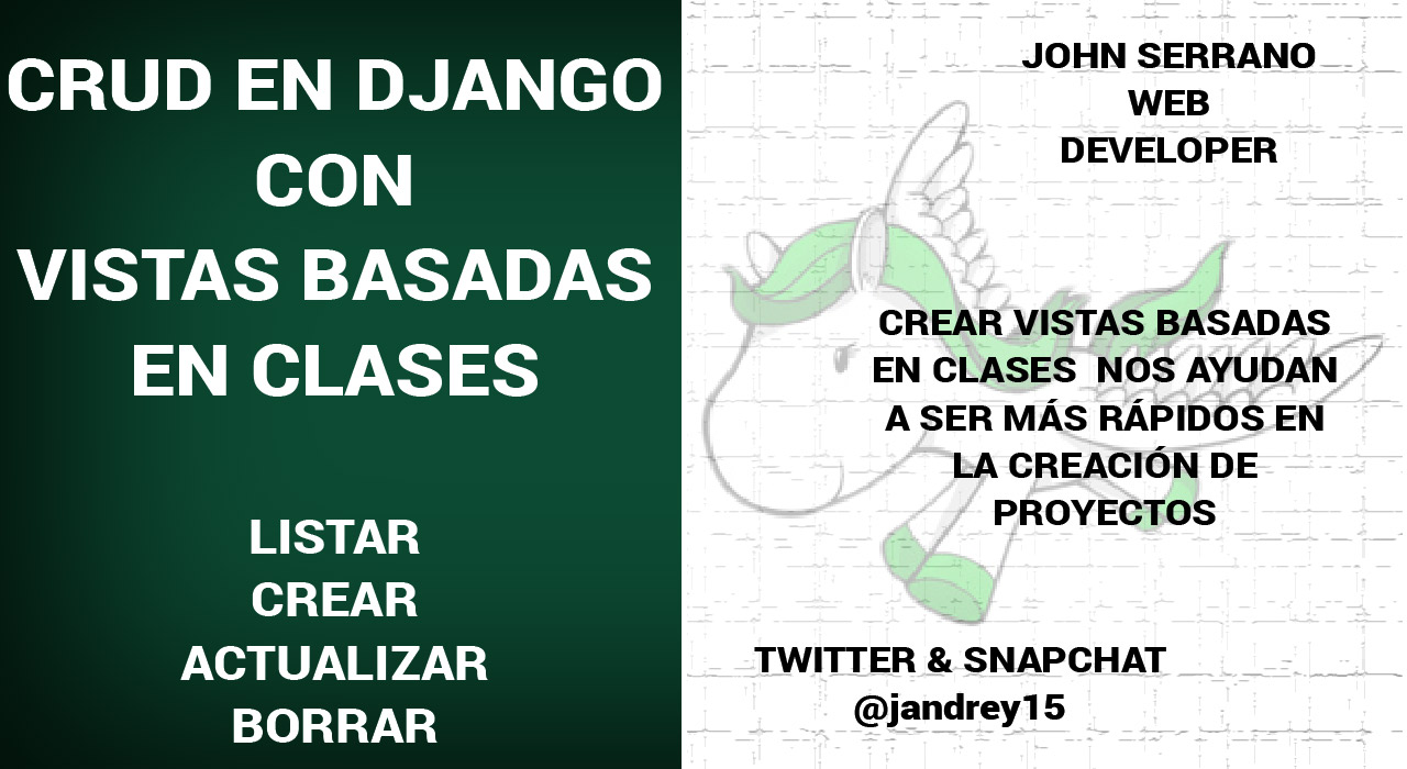 CRUD en Django Vistas Basadas en Clases | John Serrano